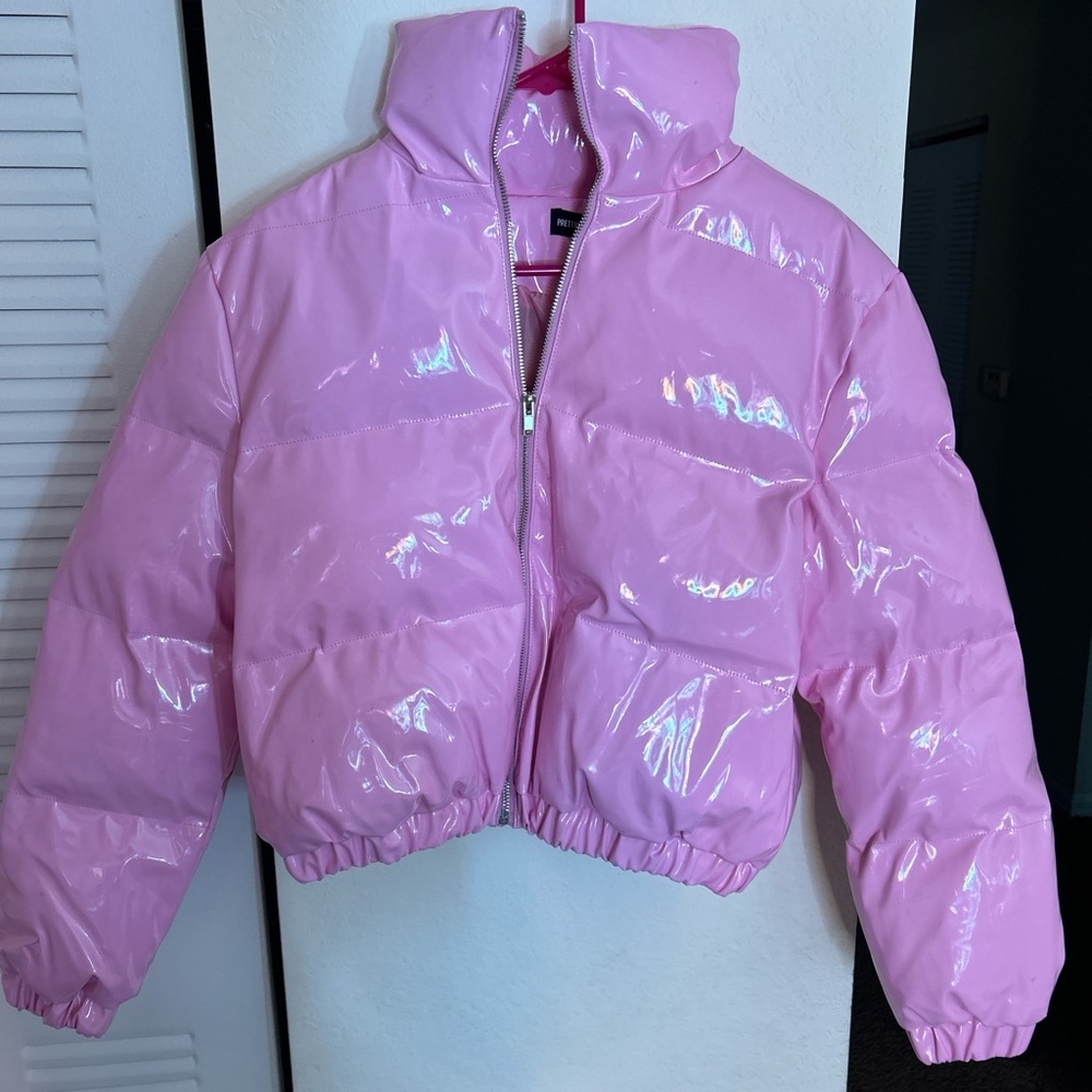 Pink Puffer Jacket From Plt - Gem